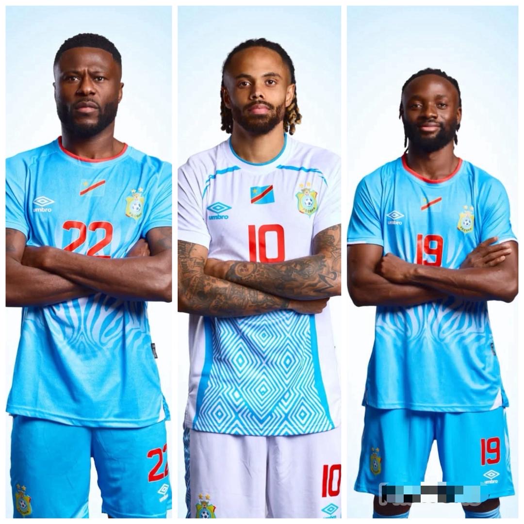 CAN 2025 : La RDC dévoile ses nouveaux maillots Umbro, symboles d’unité nationale et d’ambition ...