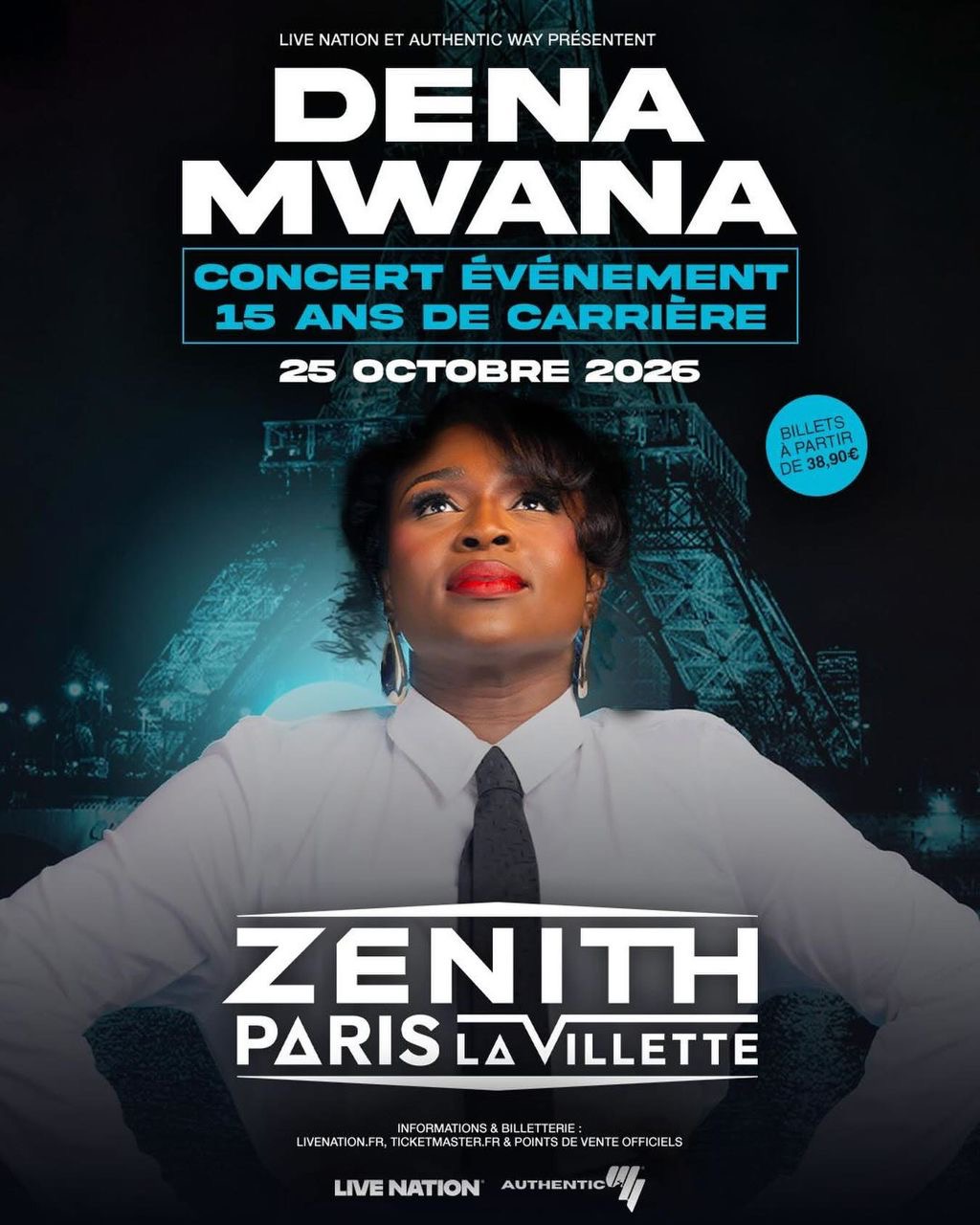 Dena Mwana annonce un concert exceptionnel au Zénith Paris La Villette ...
